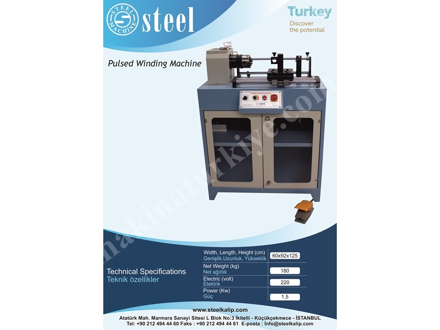 Darbeli Sarma Makinesi / Pulsed Winding Machine Akçay SPWM ...