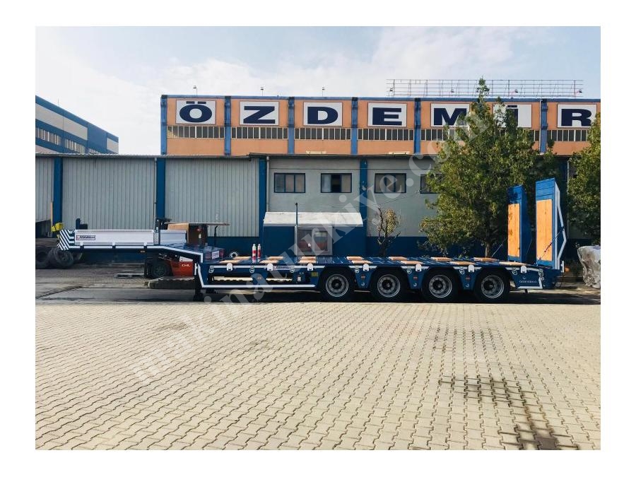 4 Dingilli Lowbet Dorse 50 Ton/ 4 Axles Lowbed Semi-Trailer Özdemirsan {Model} | makinaturkiye.com