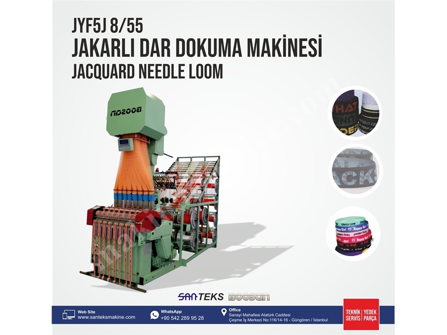 JFY5J 8-55 Jakarlı Dar Dokuma Makinesi Santeks JFY5J 8-55 | makinaturkiye.com
