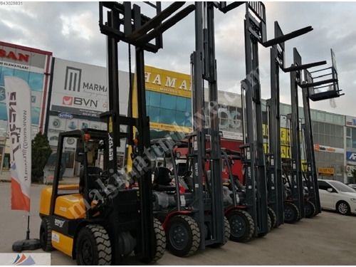 Plus Model Dizel Forklift Sıfır 3Ton Triplex Mitsubishi Energylift Plus ...