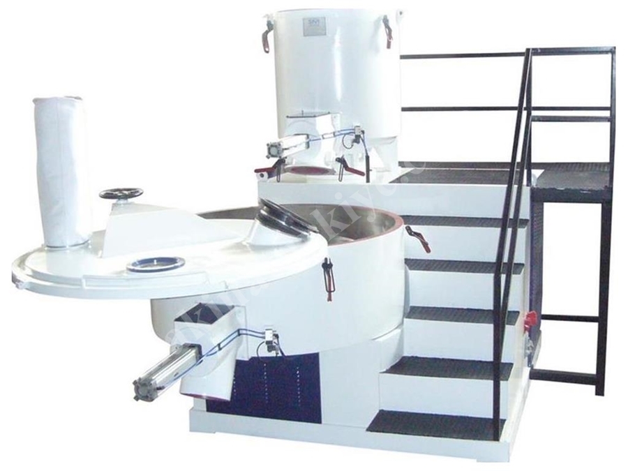 100 Kg Capacity Vertical Plastic Raw Material Mixer Sabaz Makina S ...