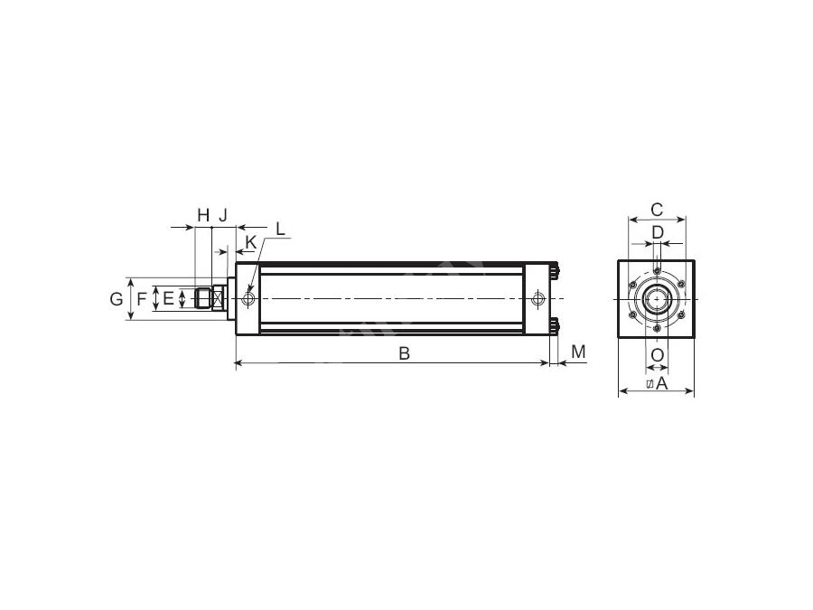 100 Mm Strok 19350 Dan Hidrolik Silindir Rexmak RHS05 | makinaturkiye.com
