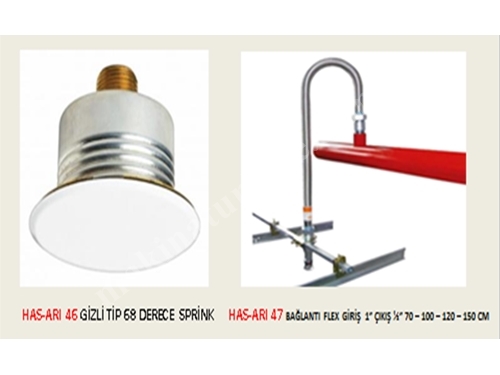 68 Derece Gizli Tip Sprink Söndürme Sistemi | makinaturkiye.com