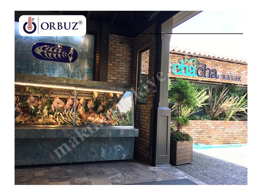 Monofaze Çaça Balık Teşhir Dolabı Orbuz Çaça | makinaturkiye.com