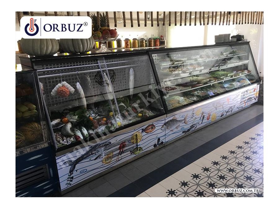 Monophase Fisch-Präsentationsschrank Orbuz Foça | makinaturkiye.com