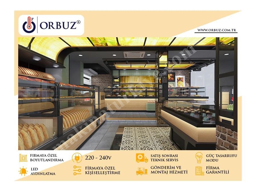 Kuru ve Yaş Pasta Dolabı Orbuz O-PD003 | makinaturkiye.com