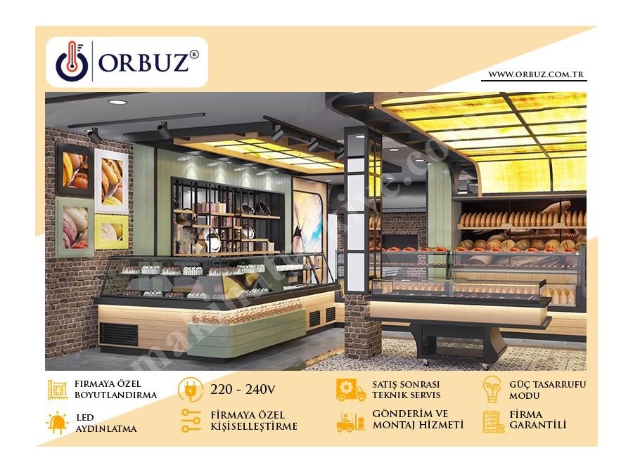 Kuru ve Yaş Pasta Dolabı Orbuz O-PD003 | makinaturkiye.com