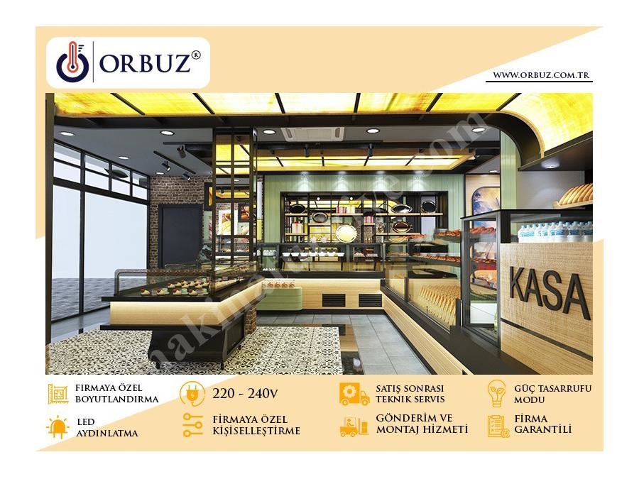 Kuru ve Yaş Pasta Dolabı Orbuz O-PD003 | makinaturkiye.com