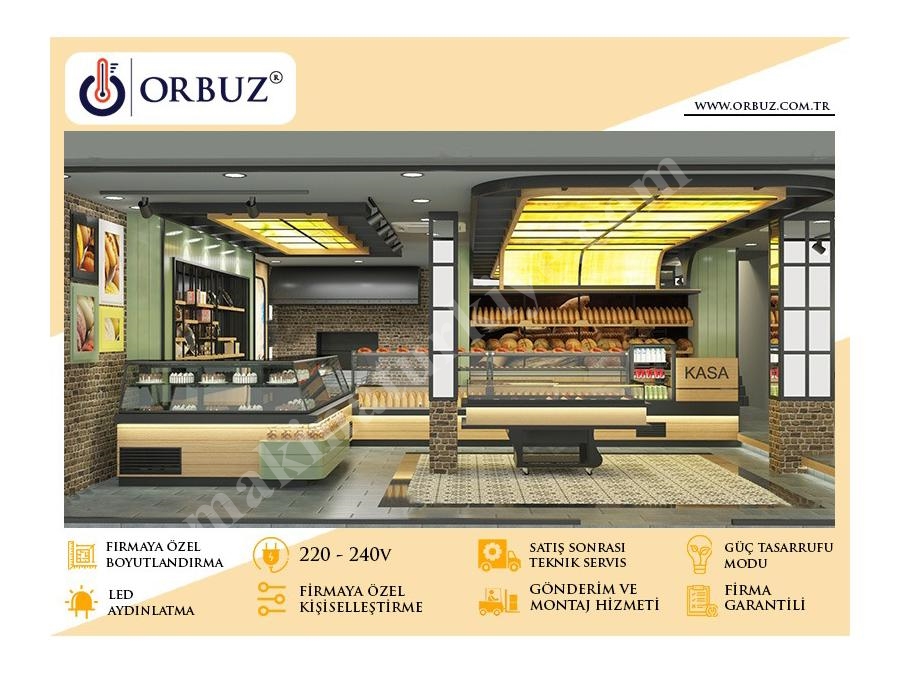 Kuru ve Yaş Pasta Dolabı Orbuz O-PD003 | makinaturkiye.com