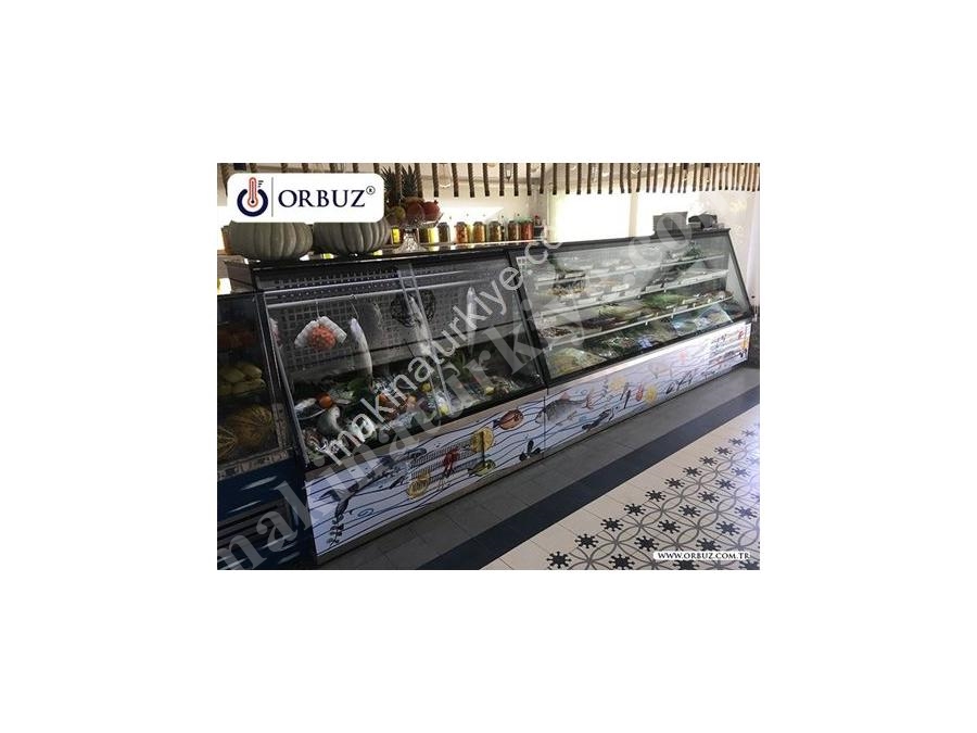 Single Phase Fish Display Cabinet Orbuz Foça | makinaturkiye.com
