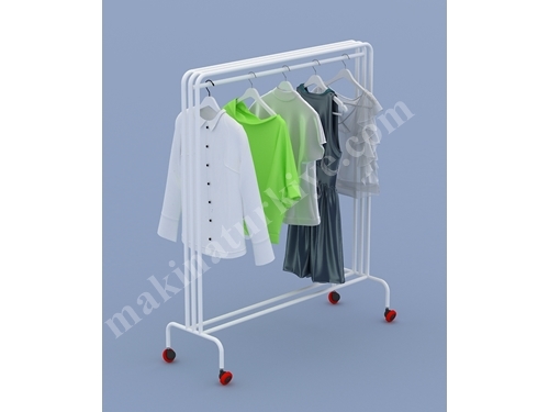 40x120 Cm Askı Tip Tekerlekli Konfeksiyon Mal Taşıma Arabası ...