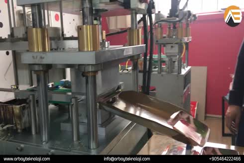 50 Tabak / Dakika Kağıt Hamburger Tabak Makinası Arbay Hamburger Tabak ...